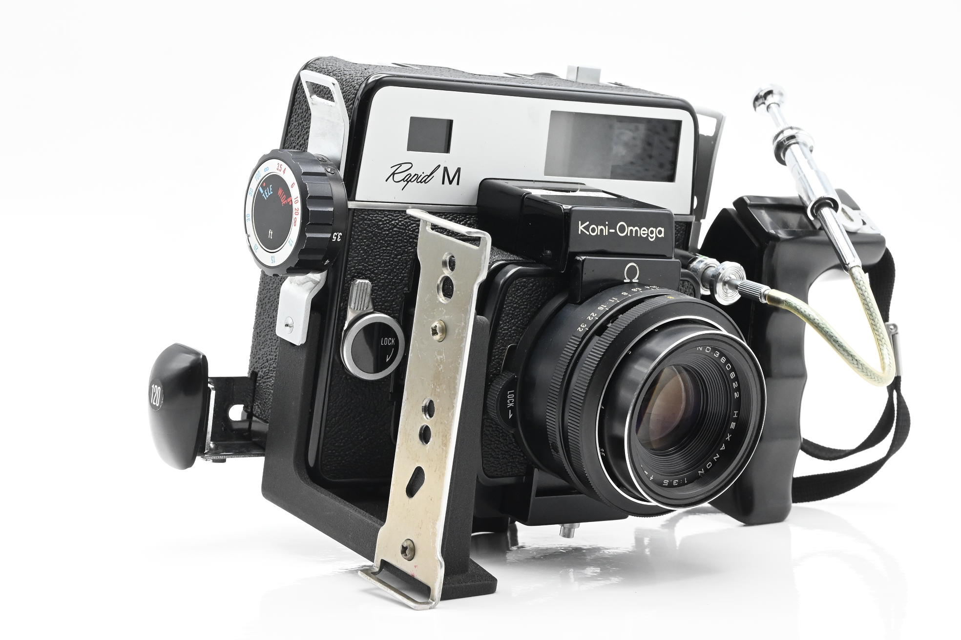 Koni-Omega Rapid M Outfit, 90mm f3.5 Hexanon Lens, Back