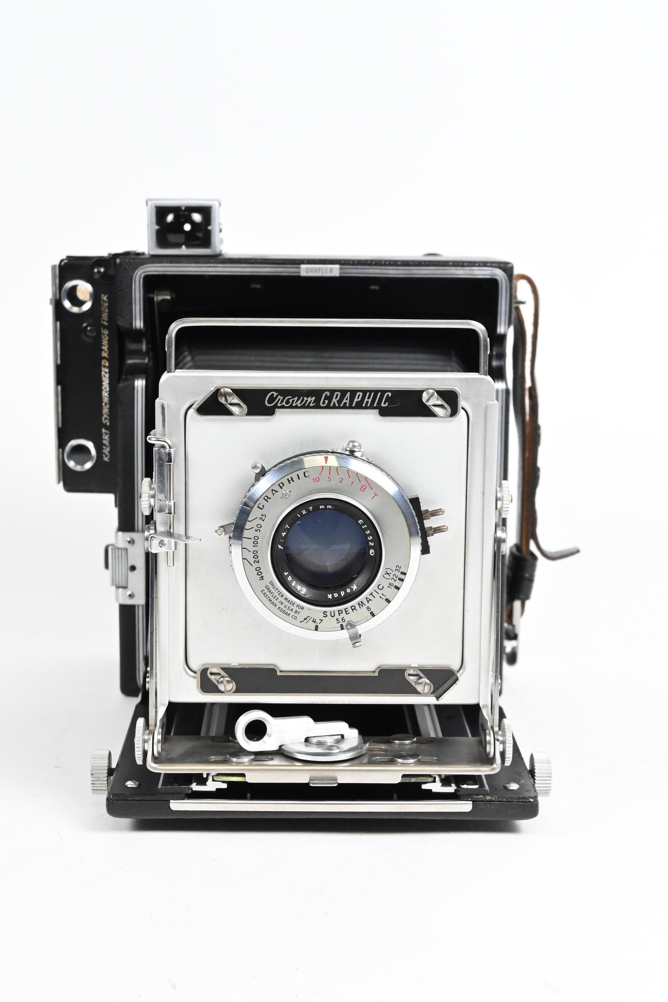 Graflex Crown Graphic 4x5 Camera w/127mm f4.7 Ektar Lens
